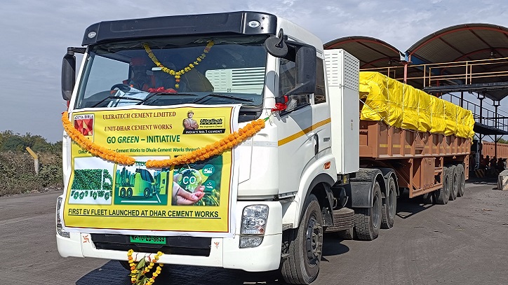 UltraTech enables green mobility for clinker with electric trucks